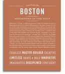 Boston | Name Art Print – Name Stories