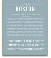 Boston | Name Art Print – Name Stories