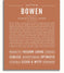 Bowen | Name Art Print – Name Stories