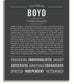 Boyd Personalized Name Meaning Art Prints – Name Stories