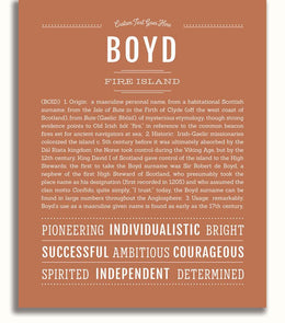 Boyd | Name Art Print – Name Stories