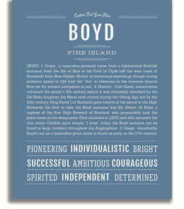 Boyd | Name Art Print – Name Stories