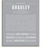 Bradley | Name Art Print – Name Stories