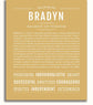 Bradyn | Name Art Print – Name Stories