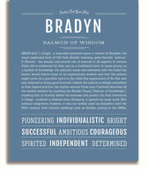 Bradyn | Name Art Print – Name Stories