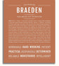 Braeden | Name Art Print – Name Stories