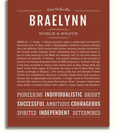 Braelynn | Name Art Print – Name Stories