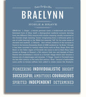 Braelynn | Name Art Print – Name Stories
