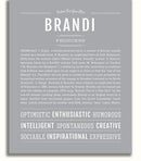 Brandi | Name Art Print – Name Stories