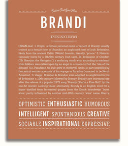Brandi | Name Art Print – Name Stories
