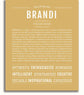 Brandi | Name Art Print – Name Stories