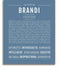 Brandi | Name Art Print – Name Stories