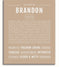 Brandon | Name Art Print – Name Stories
