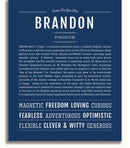 Brandon | Name Art Print – Name Stories