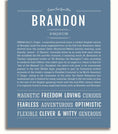 Brandon | Name Art Print – Name Stories