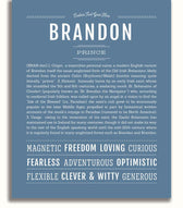 Brandon | Name Art Print – Name Stories