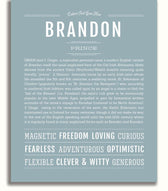 Brandon | Name Art Print – Name Stories