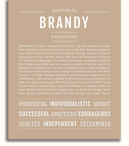 Brandy | Name Art Print – Name Stories
