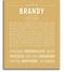 Brandy Personalized Name Meaning Art Prints – Name Stories