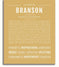 Branson | Name Art Print – Name Stories
