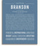 Branson | Name Art Print – Name Stories
