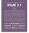 Brantley | Name Art Print – Name Stories