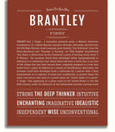 Brantley | Name Art Print – Name Stories