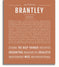 Brantley Personalized Name Meaning Art Prints – Name Stories