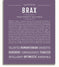 Brax Personalized Name Meaning Art Prints – Name Stories