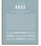 Brax Personalized Name Meaning Art Prints – Name Stories