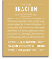 Braxton | Name Art Print – Name Stories