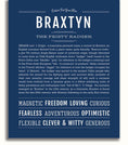 Braxtyn (male) | Name Art Print – Name Stories