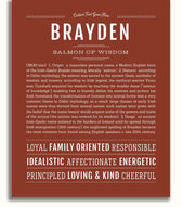 Brayden | Name Art Print – Name Stories