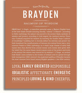 Brayden | Name Art Print – Name Stories