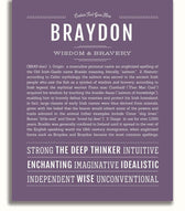 Braydon | Name Art Print – Name Stories