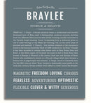 Braylee | Name Art Print – Name Stories