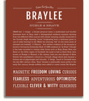 Braylee | Name Art Print – Name Stories
