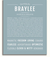 Braylee | Name Art Print – Name Stories