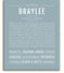 Braylee | Name Art Print – Name Stories