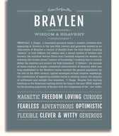 Braylen | Name Art Print – Name Stories