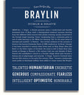 Braylin | Name Art Print – Name Stories