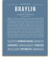 Braylin | Name Art Print – Name Stories