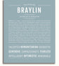 Braylin | Name Art Print – Name Stories