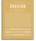 Braylon | Name Art Print – Name Stories