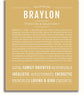 Braylon | Name Art Print – Name Stories