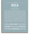 Brea Personalized Name Meaning Art Prints – Name Stories