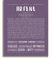 Breana | Name Art Print – Name Stories