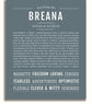 Breana | Name Art Print – Name Stories