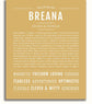 Breana | Name Art Print – Name Stories