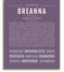 Breanna | Name Art Print – Name Stories